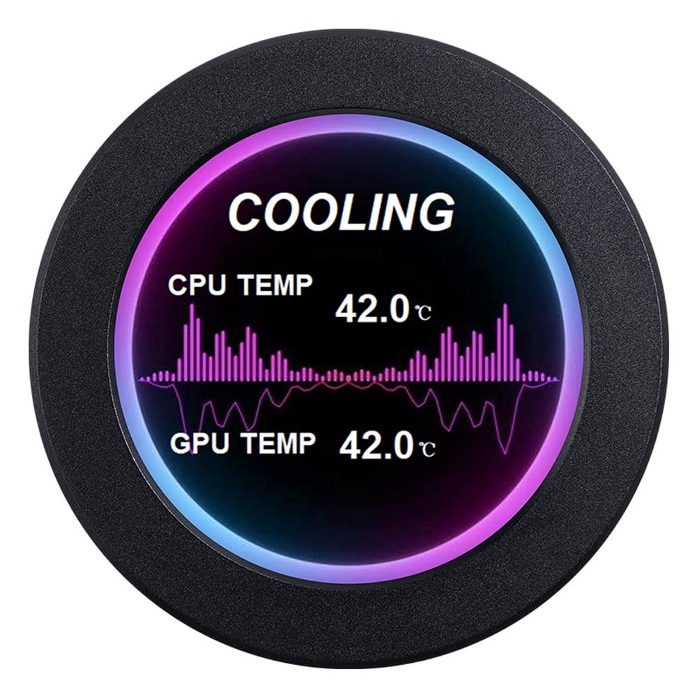 Secondary Screen,Round Lcd Display Portable 2.1in Ips Lcd Display ...