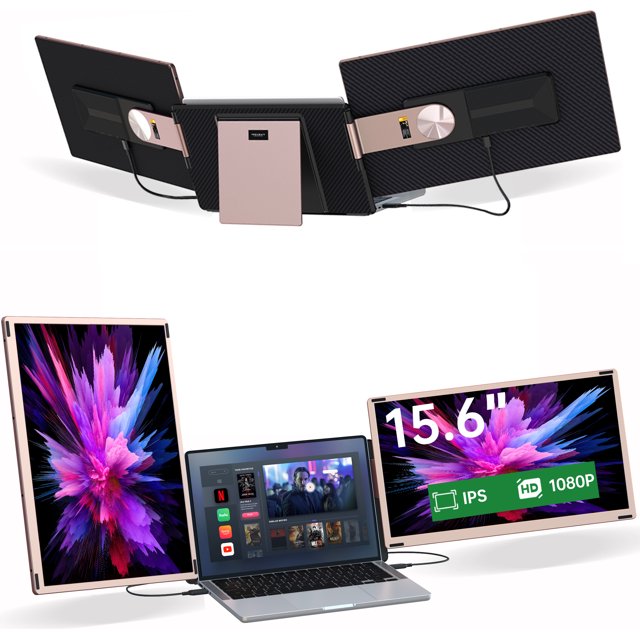(Secondhand) Laptop Screen Extender Monitor - 15.6" Triple Portable IPS ...