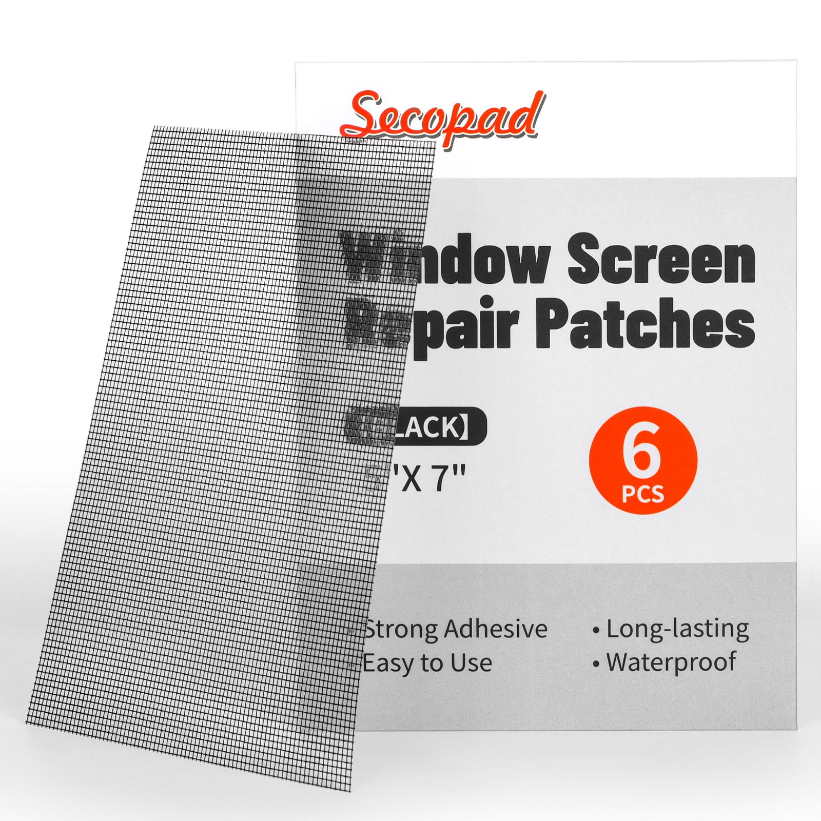 "Secopad 5"" x 7"" Screen Mender Kit, Black/Grey, 6 PCS, Strong ...