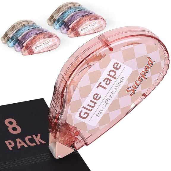 Qyaukm Scrapbooking Double Sided Tape Roller, 4-Pack Craft Adhesive ...