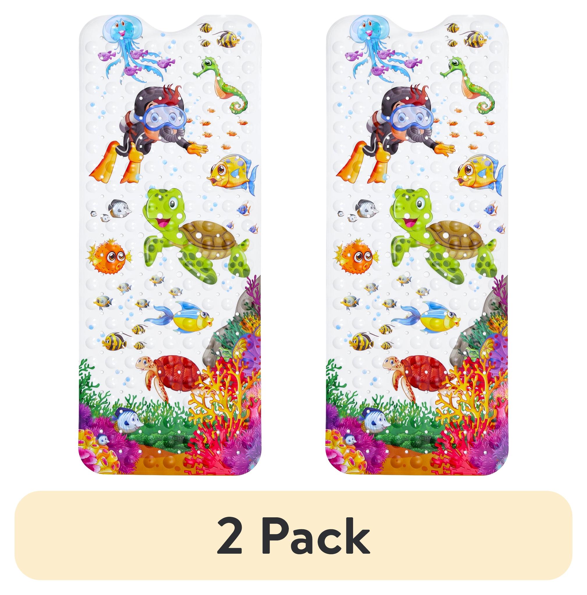 (2 pack) Secopad Baby Bath Mat for Tub for Kids, 40 X 16 Inch Bathtub ...