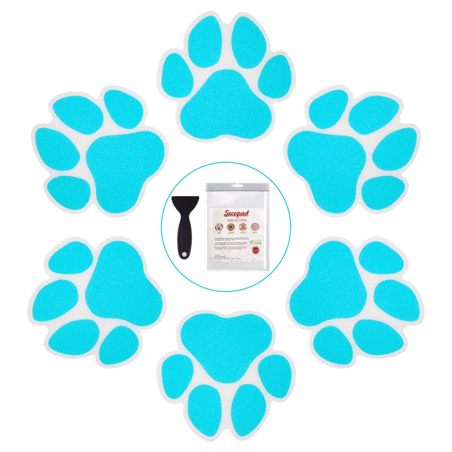 Secopad Non-Slip Bathtub Stickers, 20 Large PCS Safety Bathroom Tubs ...