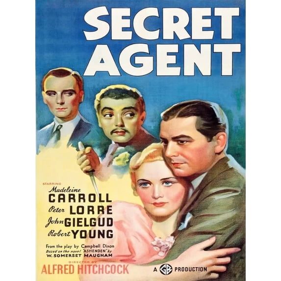 Secret Agent Decorative Movie Poster. Fine Graphic Art Interior Design ...