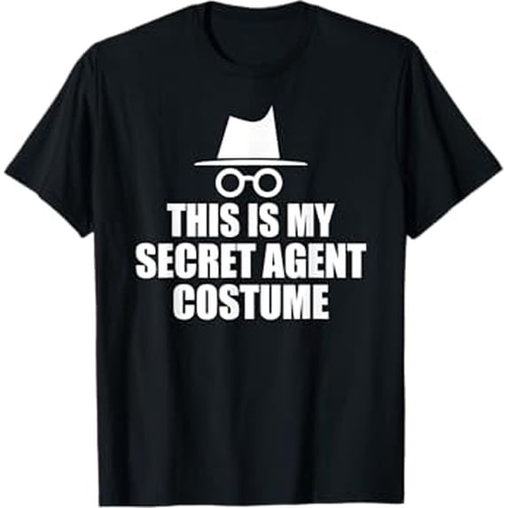 Secret Agent Design Inspector Spy Costume Retro Spy T-Shirt - Walmart.com