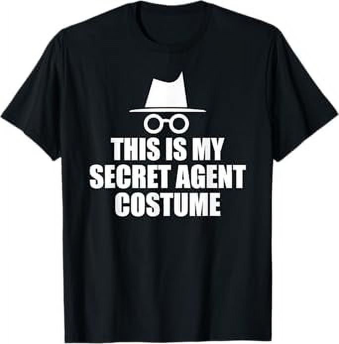 Secret Agent Design Inspector Spy Costume Retro Spy T-Shirt - Walmart ...