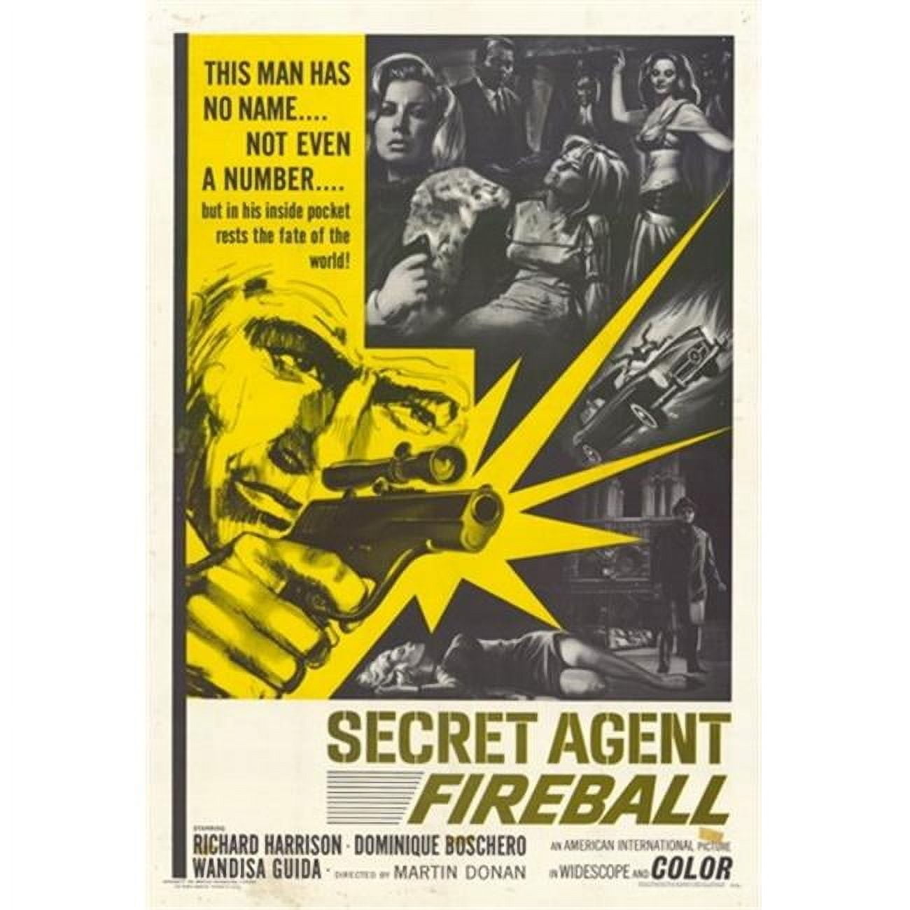 Secret Agent Fireball Movie Poster - 11 x 17 in. - Walmart.com