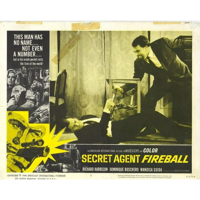 Secret Agent Fireball - movie POSTER (Style B) (11" x 14") (1966 ...