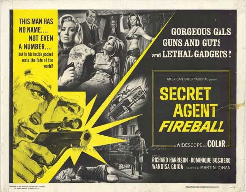 Secret Agent Fireball - movie POSTER (Style C) (11" x 14") (1966 ...