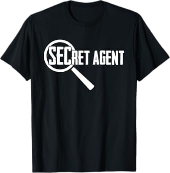 Secret Agent Inspector Spy Police Detective Investigator T-Shirt ...