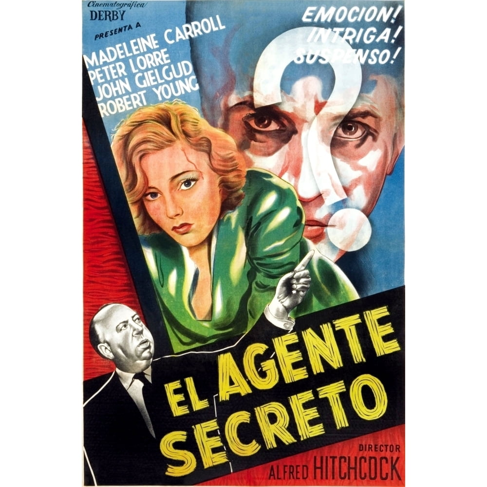 Secret Agent Movie Poster Masterprint - Walmart.com