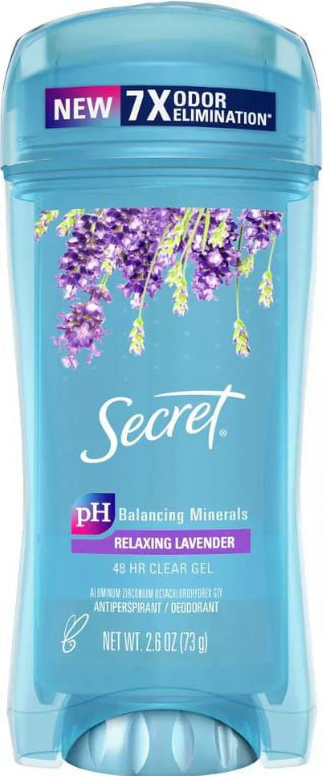 Secret Fresh Clear Gel Antiperspirant Deodorant, Luxe Lavender, 2.6 oz ...