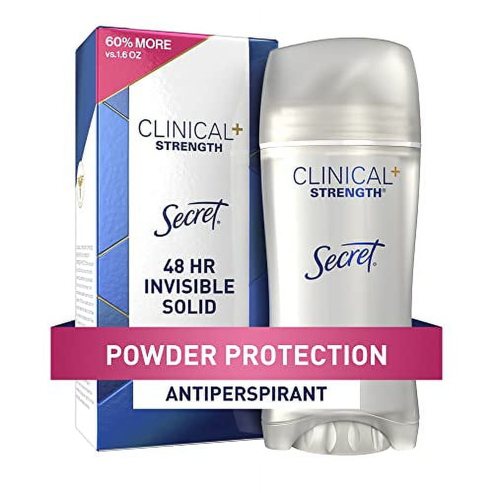 Secret Antiperspirant Clinical Strength Deodorant for Women, Invisible ...