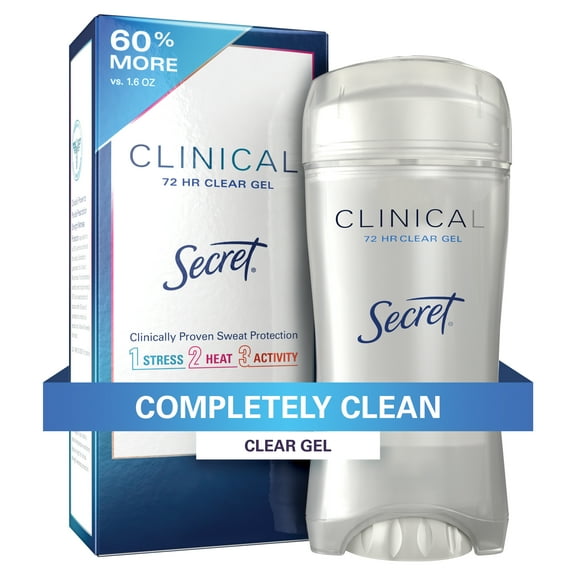 Secret Clinical Strength Antiperspirant Deodorant, Clear Gel ...