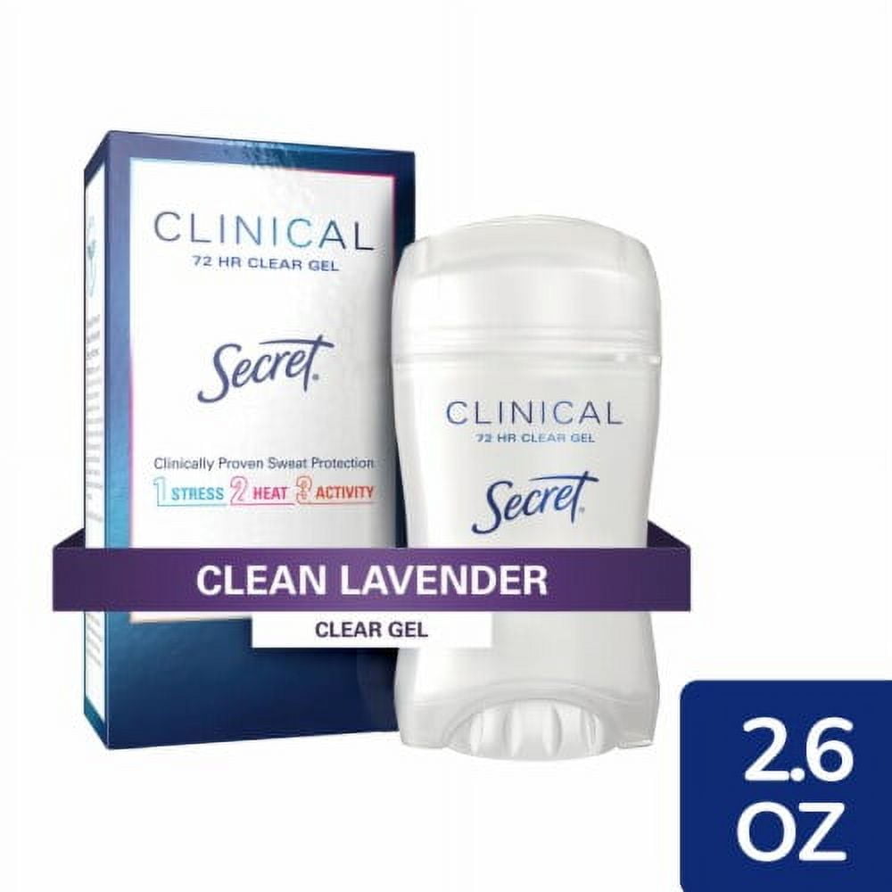 Secret Clinical Strength Clear Gel Antiperspirant and Deodorant for ...