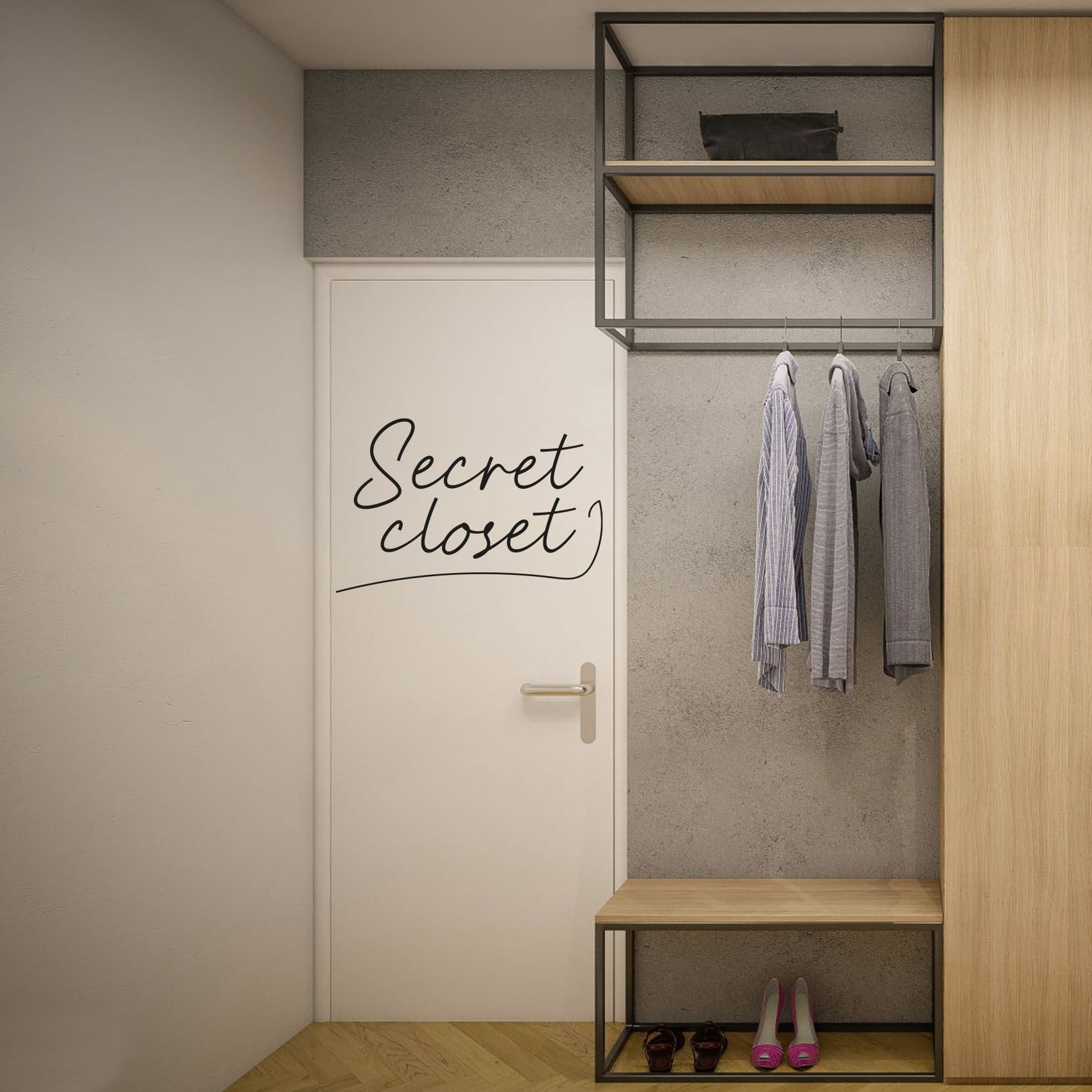 Secret Closet - Wall Signage Closet Labels Closet Quotes Quote Fashion ...