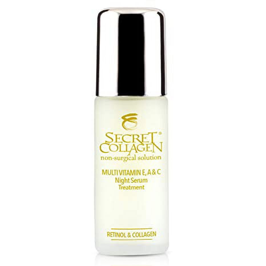 Secret Collagen Vitamin C, E, & A Night Moisturizer Serum - Hydrates ...