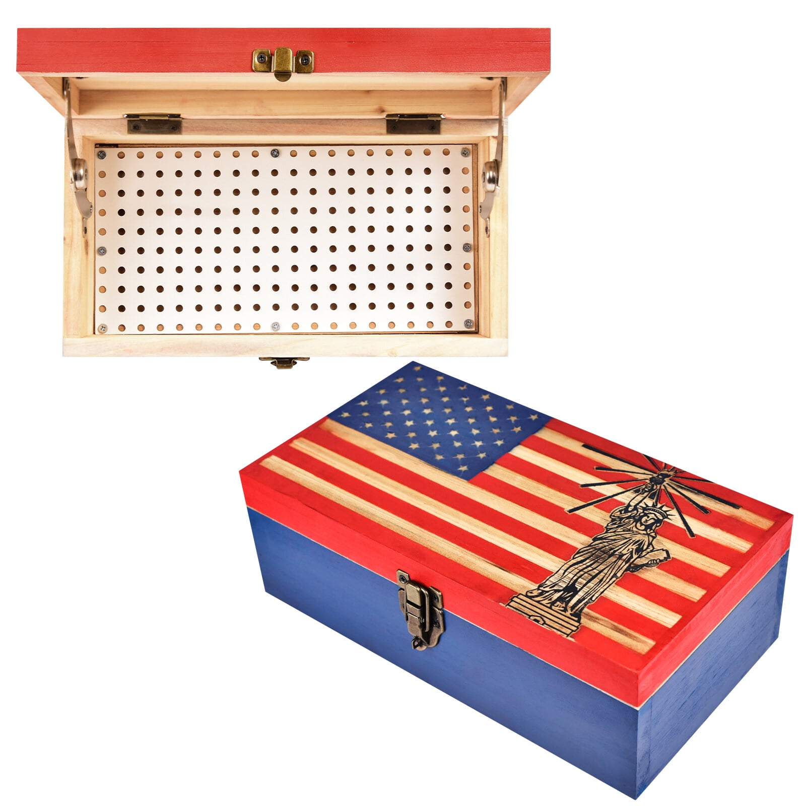 Secret Concealment Furniture Decor for Wall Safe, Wooden Storage Box ...