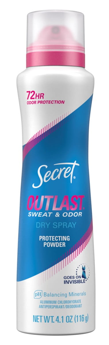 Secret Outlast Dry Spray Protecting Powder 4.1oz 3pk - Walmart.com
