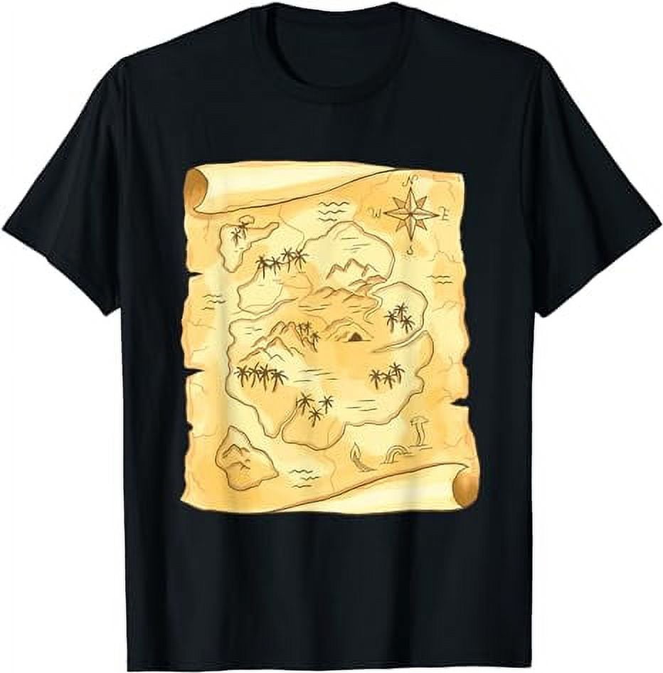 Secret Fantasy Treasure Map T-Shirt - Walmart.com