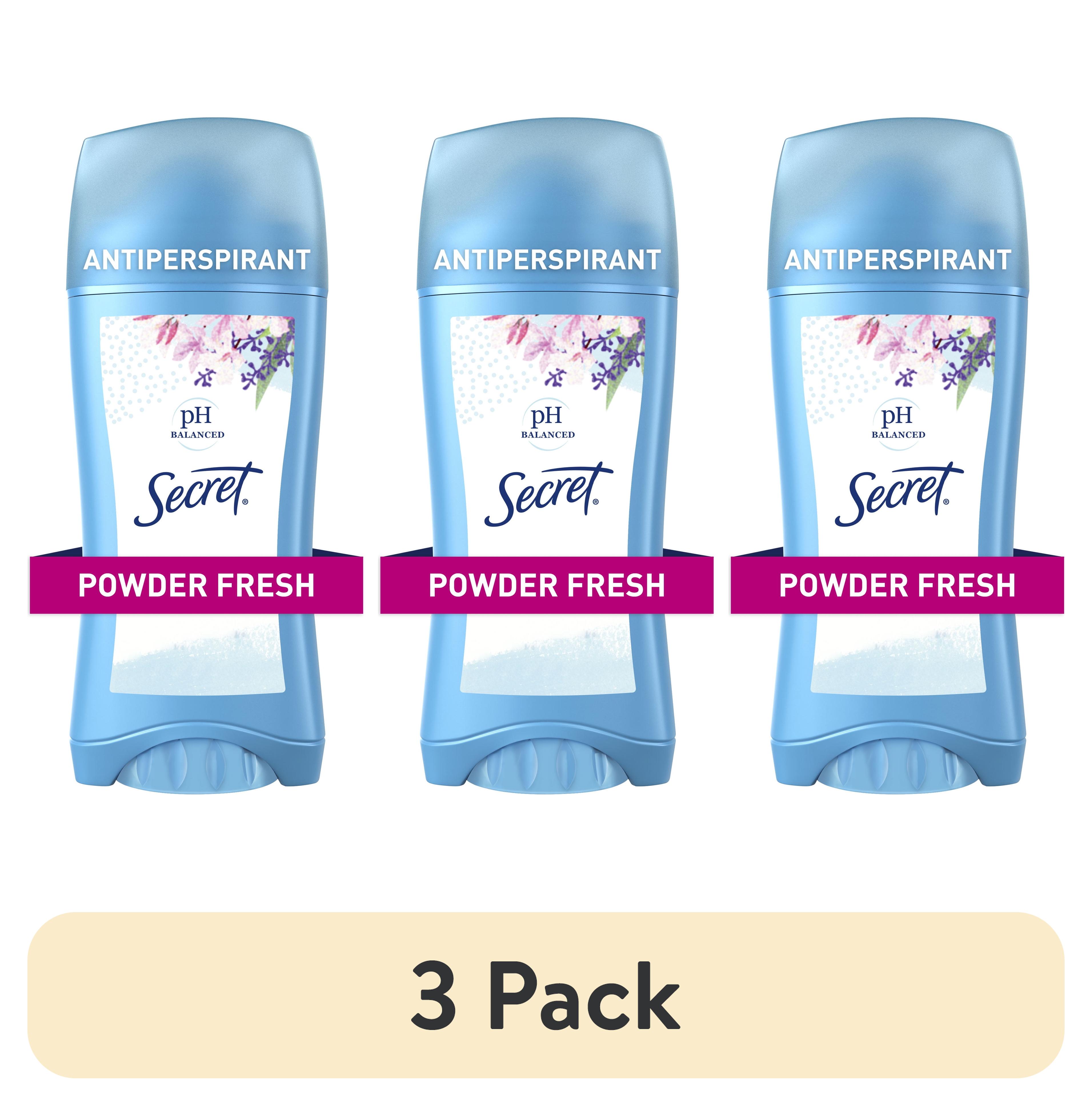 (3 pack) Secret Invisible Solid Antiperspirant Deodorant Stick, Powder ...