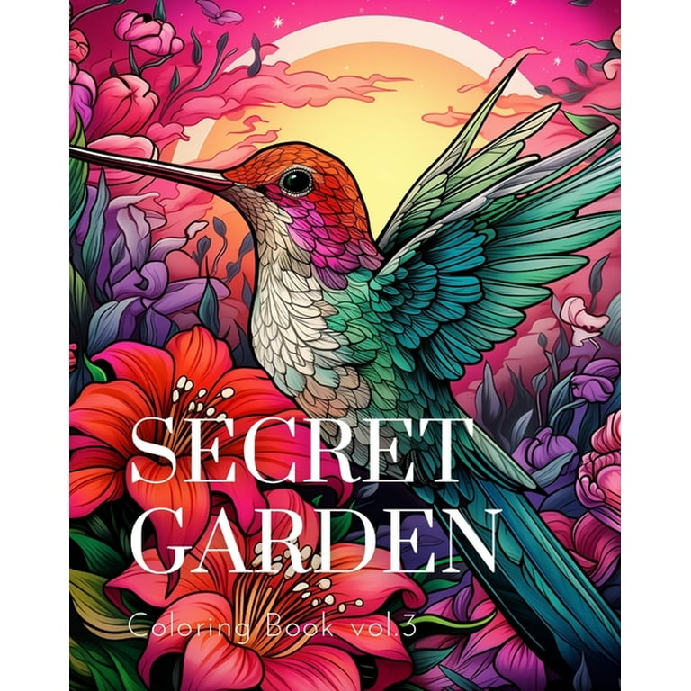 completed secret garden coloring book