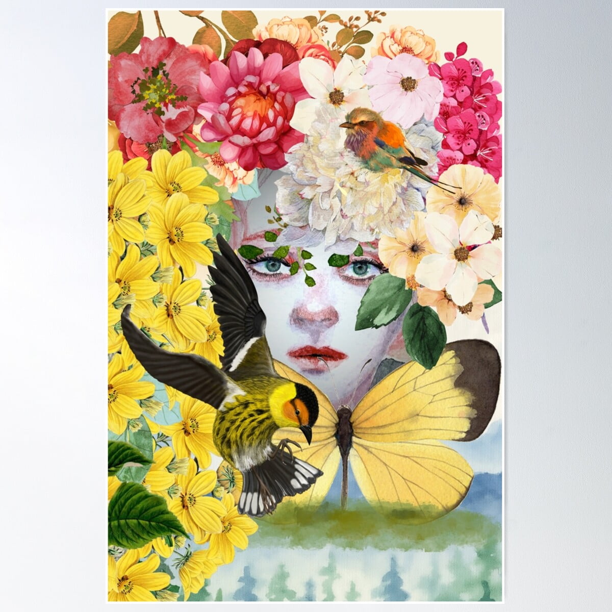 Secret Garden Poster Wall Art, Modern Wall Decor For Living Room ...