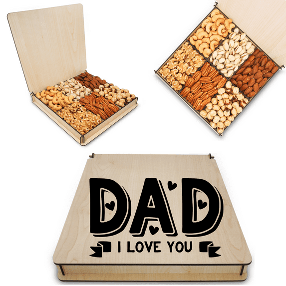 Secret Garden's Christmas Gift Basket, Wooden Nut Gourmet Assortment ...