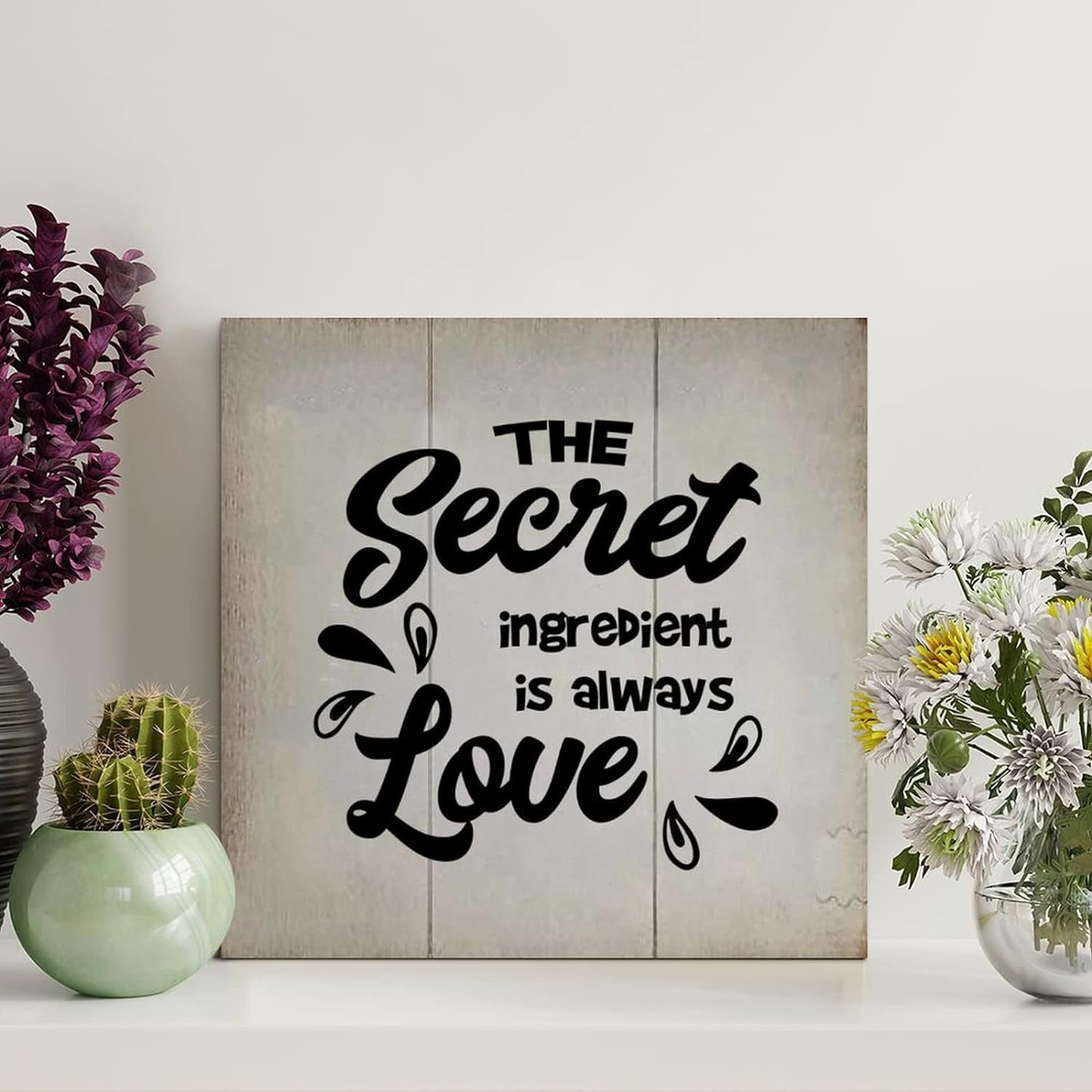 the Secret Ingredient Is Always Love Wood Signs Vintage Funny Wood ...