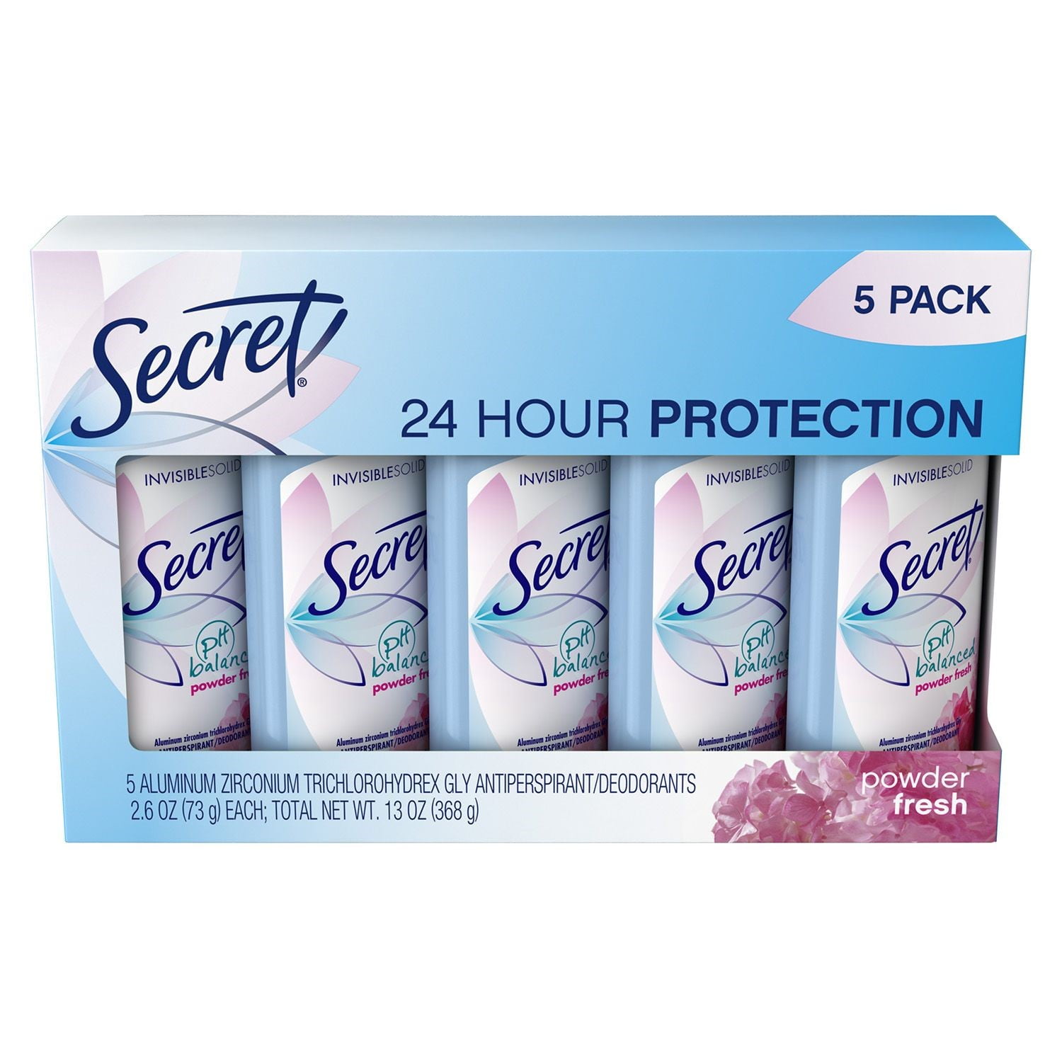 Secret Invisible Solid Antiperspirant Deodorant, Powder Fresh, Odor ...