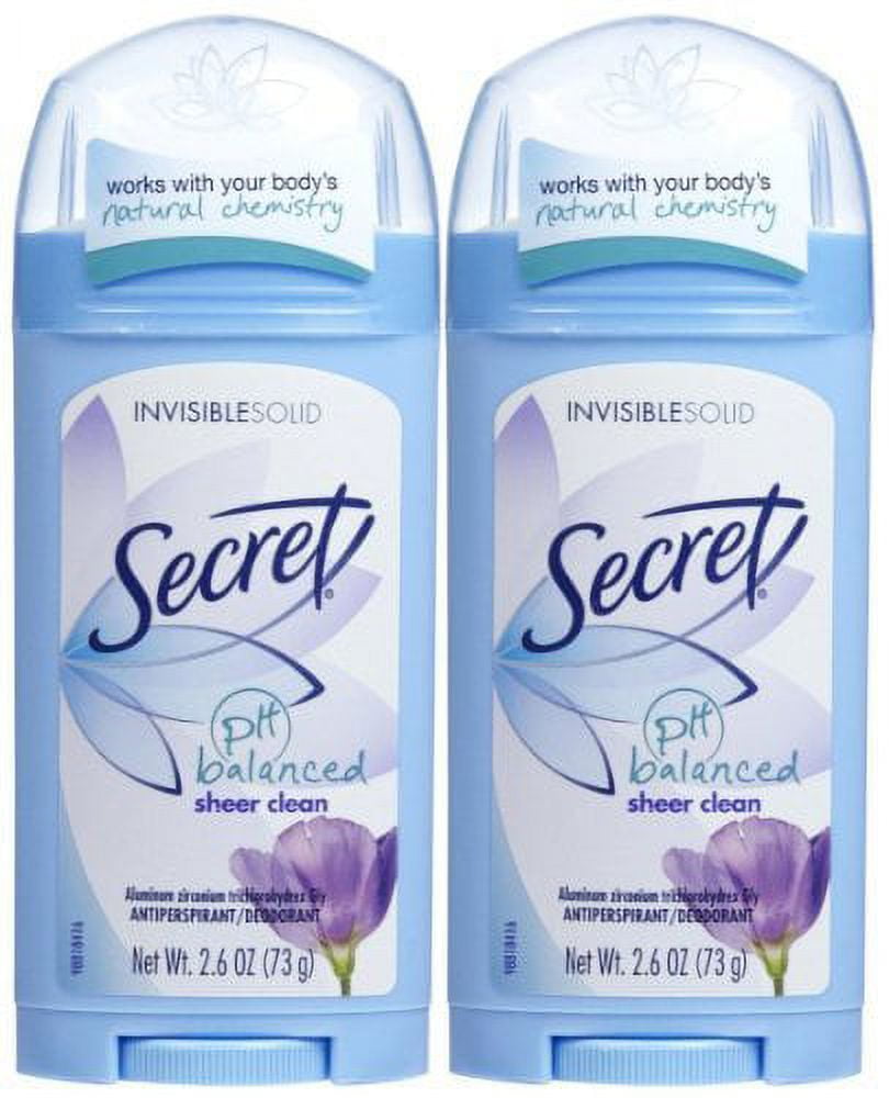 Secret Invisible Solid Antiperspirant .. Deodorant, Sheer Clean - .. 2. ...