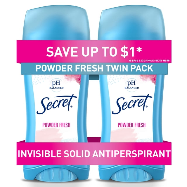 Secret Underarm Dry Invisible Solid Women's Antiperspirant and ...