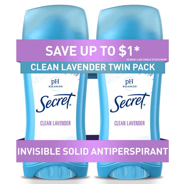 Secret Original Antiperspirant Deodorant, Invisible Solid, Clean ...