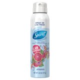 Secret Invisible Spray Antiperspirant and Deodorant for women ...