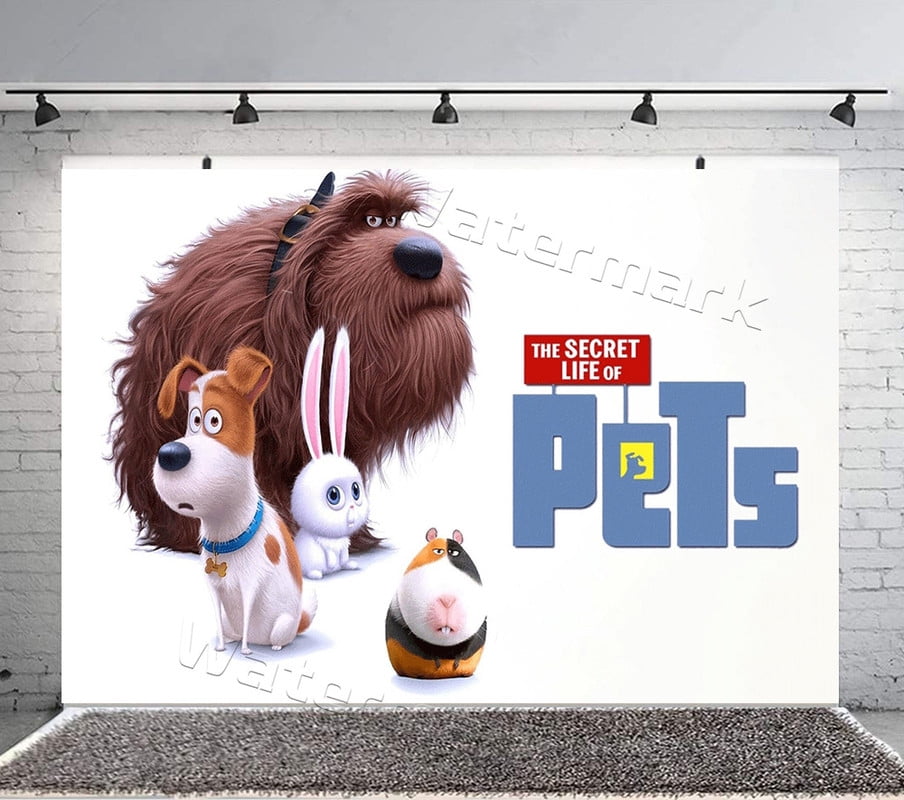 Secret Life of Pets Backdrop Banner Party Supplies Poster Movie Theme ...