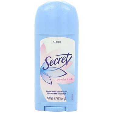 Secret Wide Solid Antiperspirant Deodorant, Powder Fresh, 2.7 oz ...