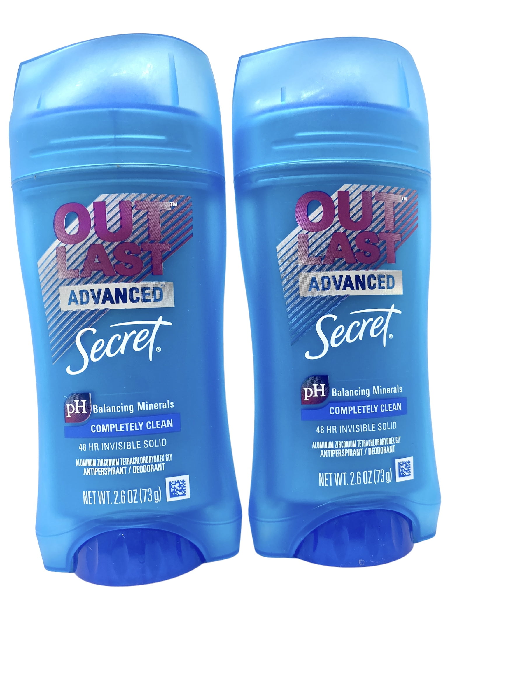 Secret Outlast Advanced Antiperspirant Deodorant, 2.6 Ounce (Pack of 2 ...