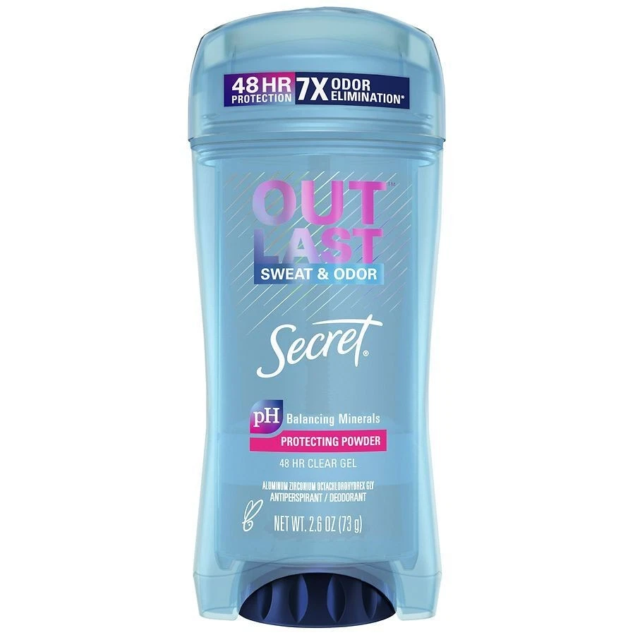 Secret Outlast Antiperspirant & Deodorant Clear Gel Protecting Powder 2 ...