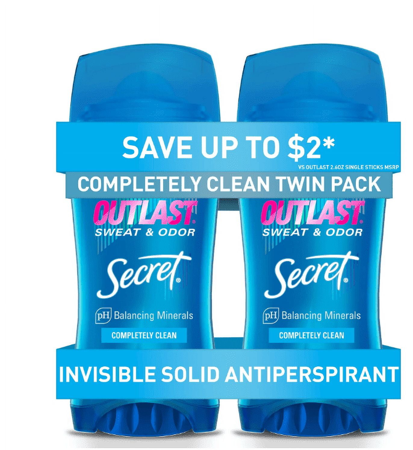 Secret Outlast Invisible Solid Antiperspirant Deodorant, Completely ...