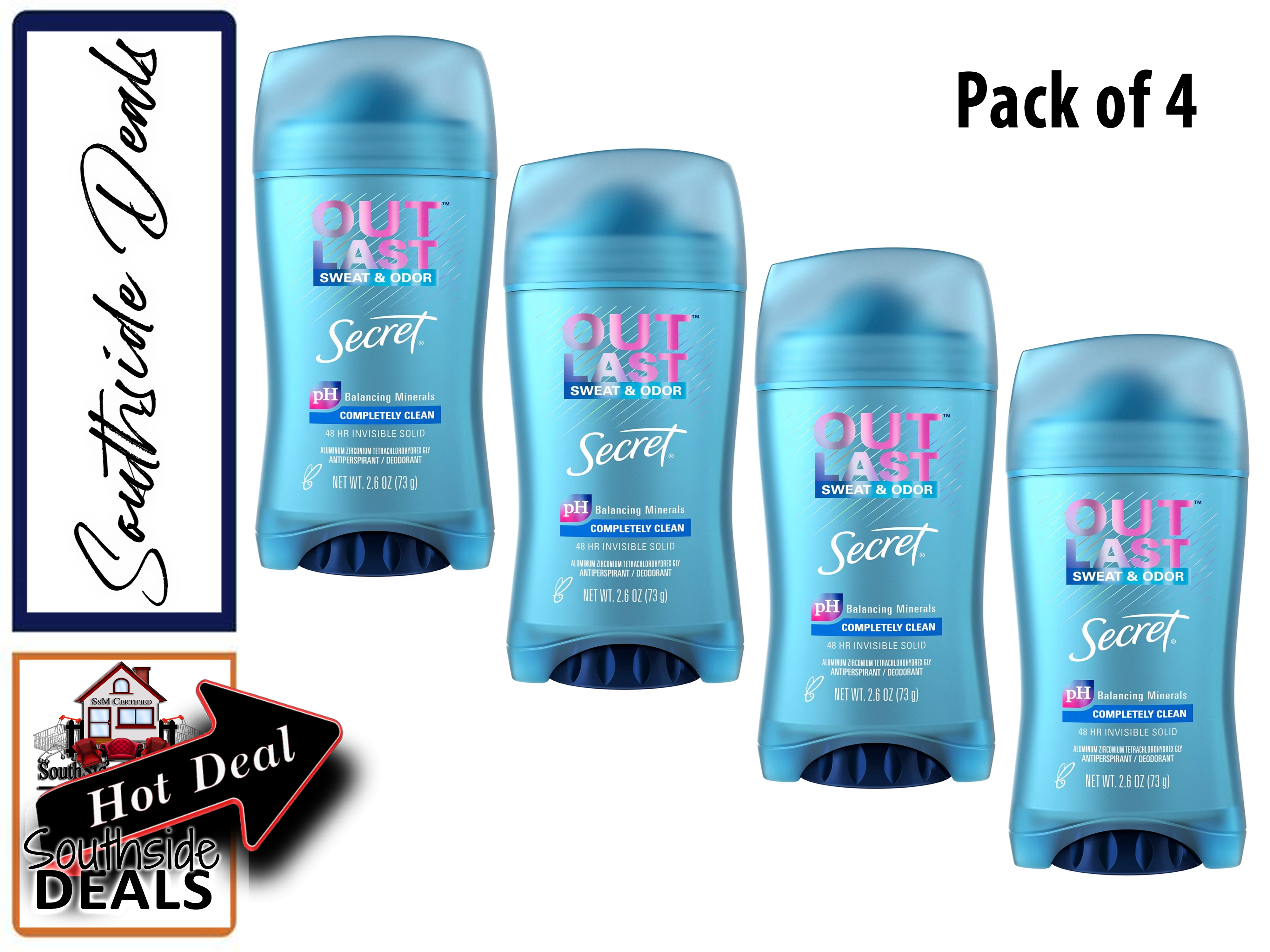 Secret Outlast Invisible Solid Antiperspirant Deodorant for Women ...