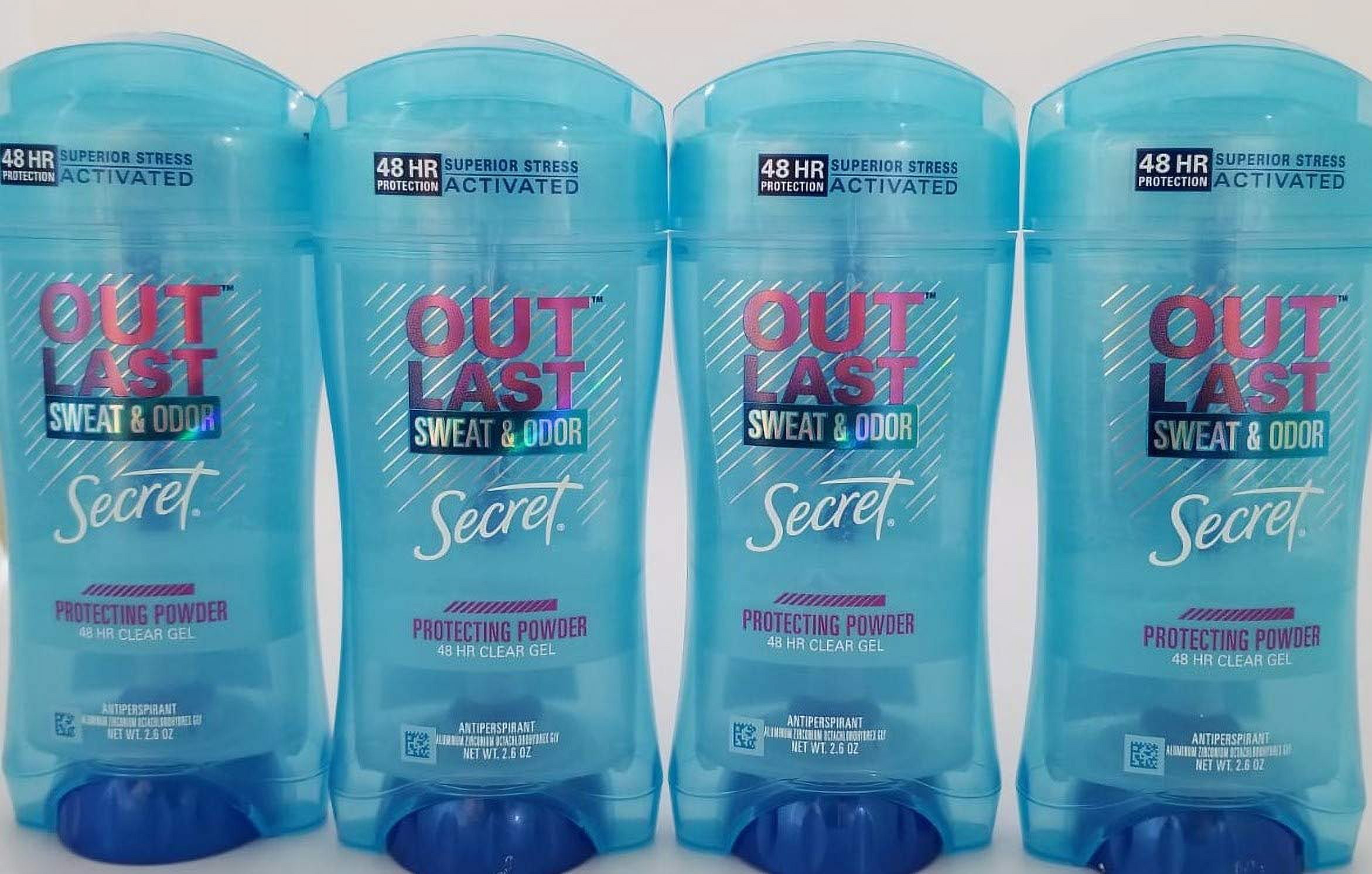 Secret Outlast Protecting Powder Scent Women,S Clear Gel Antiperspirant ...