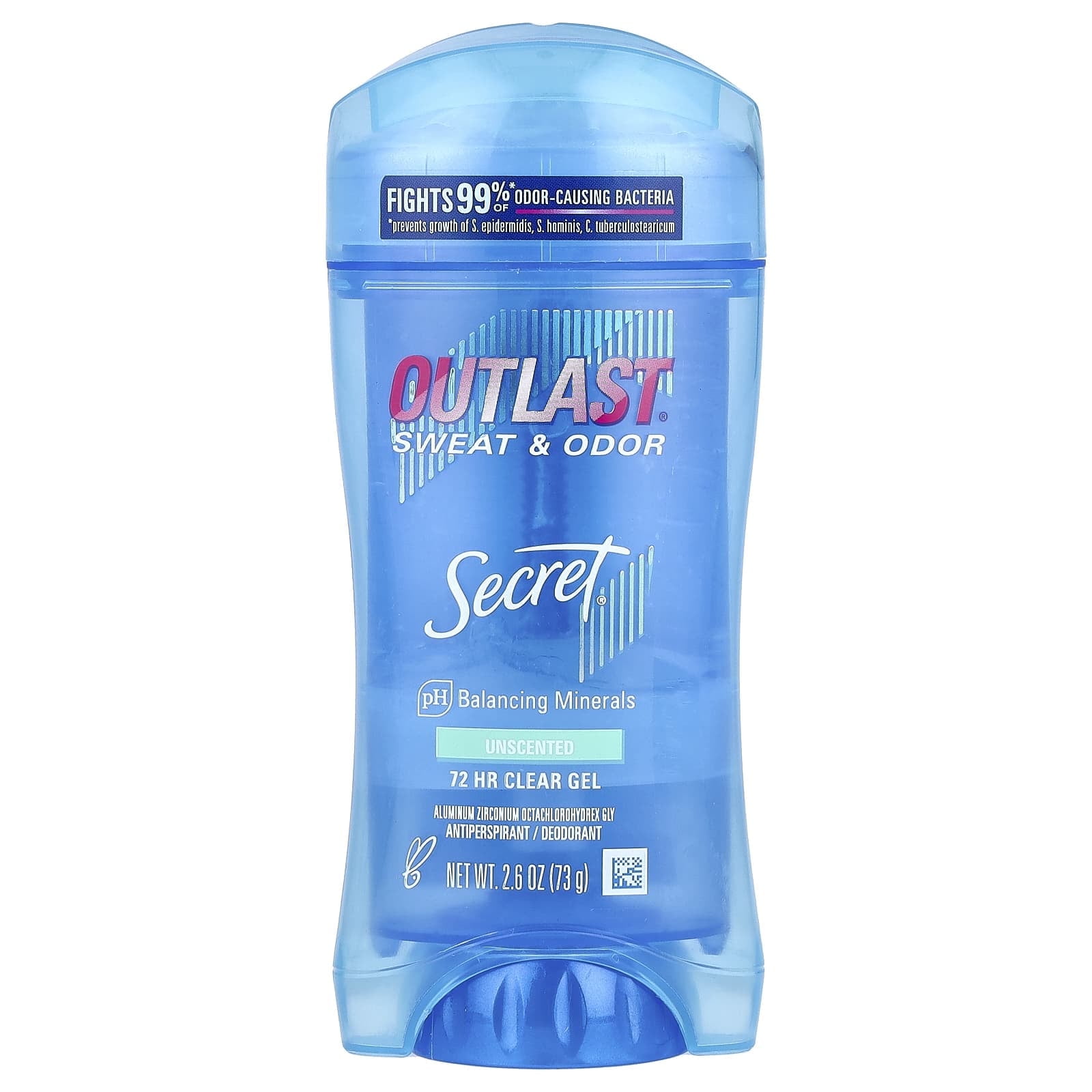 Secret, Outlast Sweat & Odor, Antiperspirant Deodorant, Clear Gel ...