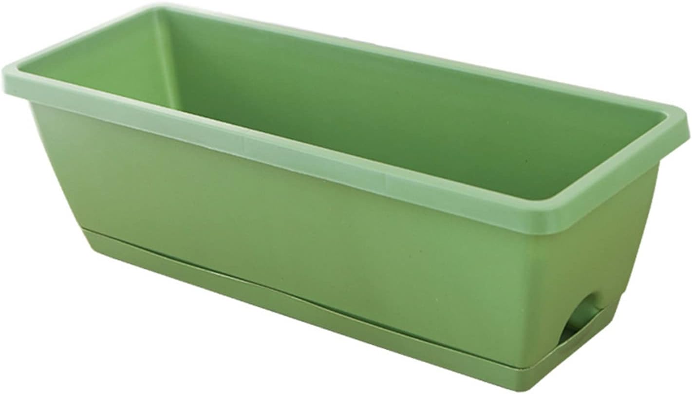 Secret Scope 17-Inch Window Planter Box with Drainage Tray - Large Herb ...