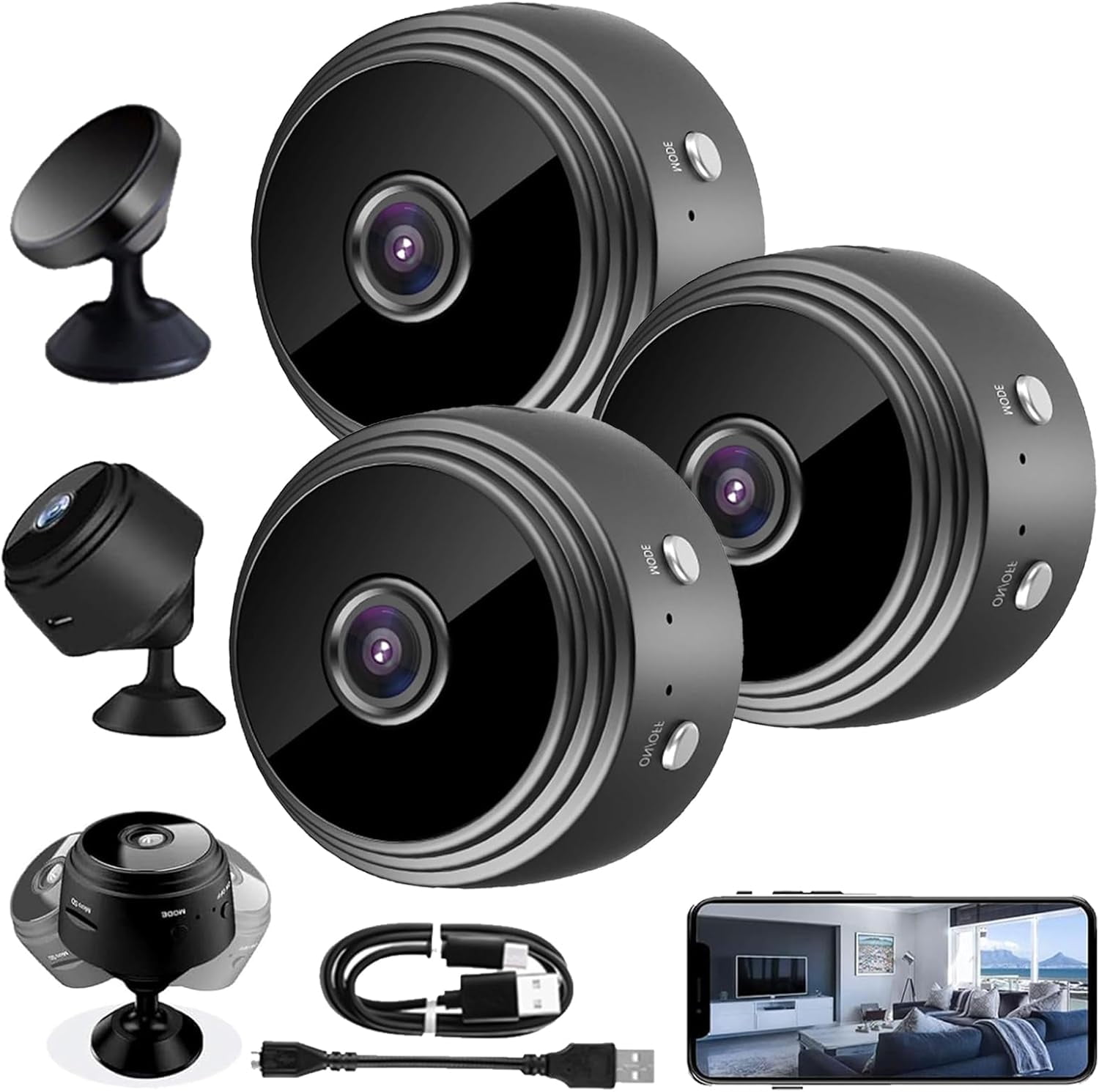 Secret Scope Camera, 2025 New Magnetic Mini Security Cameras, Secret ...