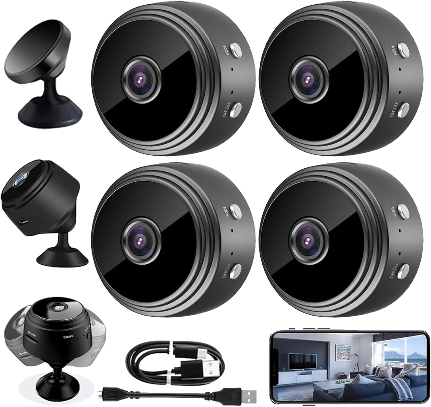Secret Scope Camera, 2025 New Magnetic Mini Security Cameras, Secret ...
