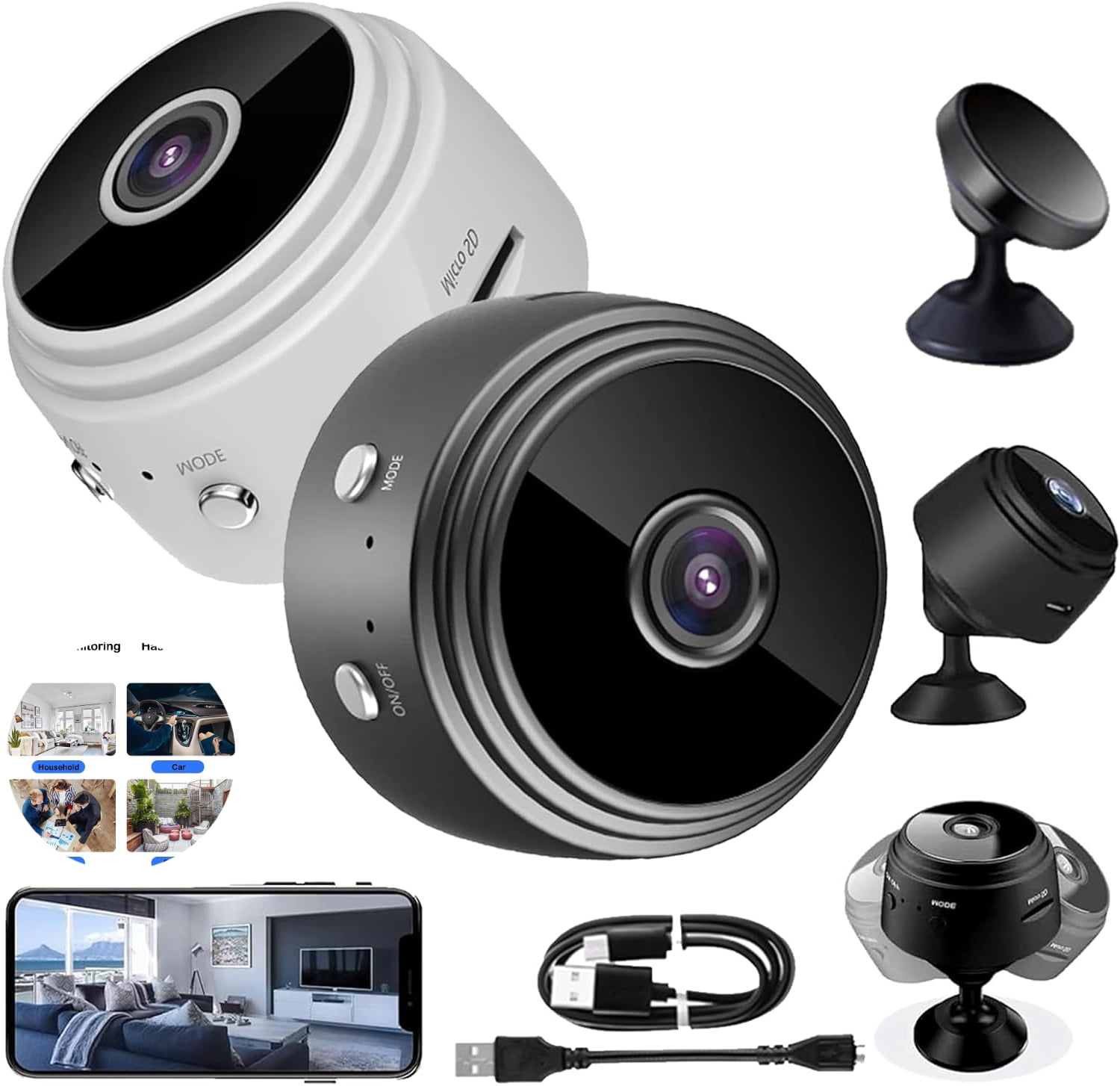 Secret Scope Camera, 2025 New Magnetic Mini Security Cameras, Secret ...