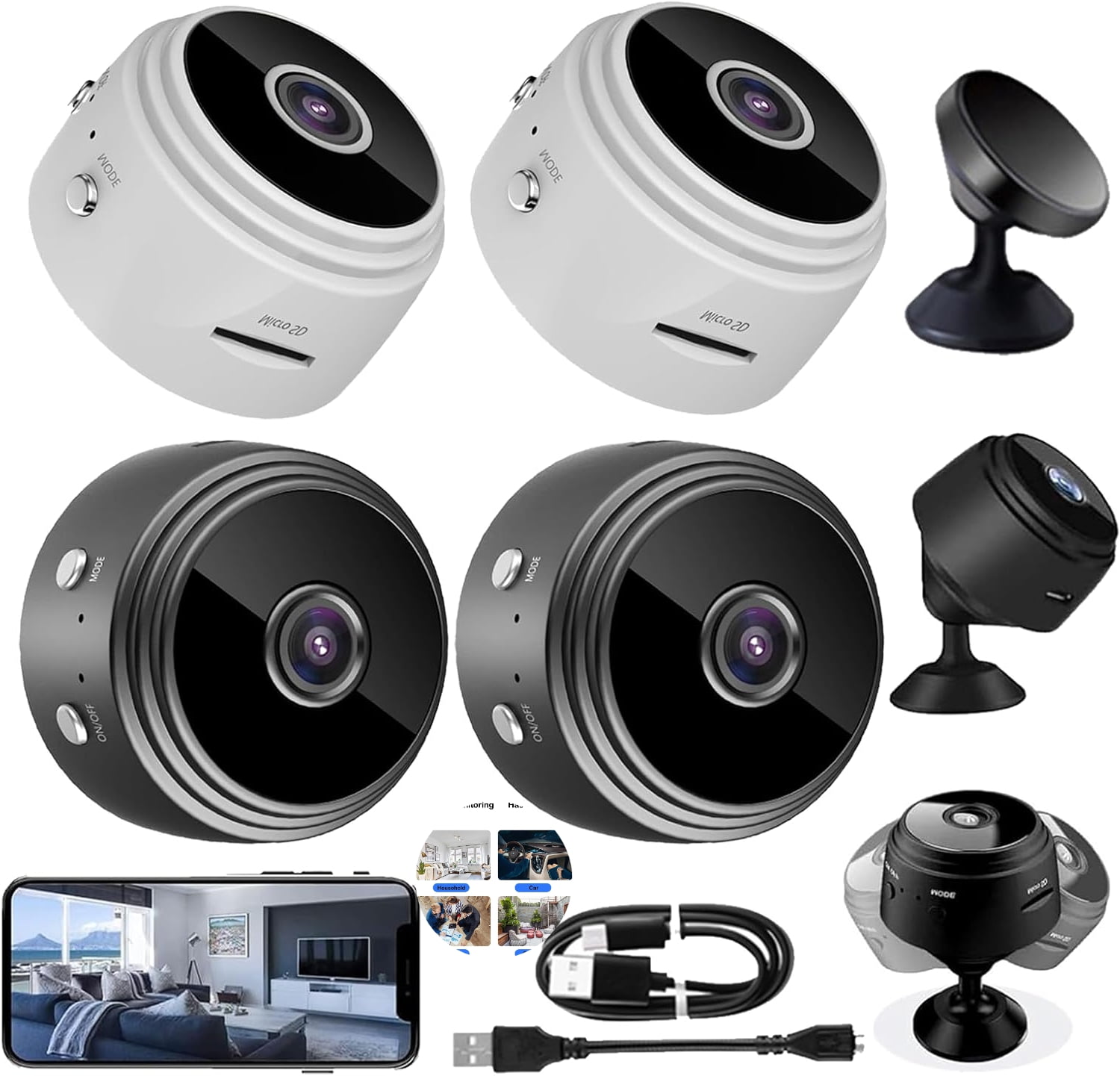 Secret Scope Camera, 2025 New Magnetic Mini Security Cameras, Secret ...