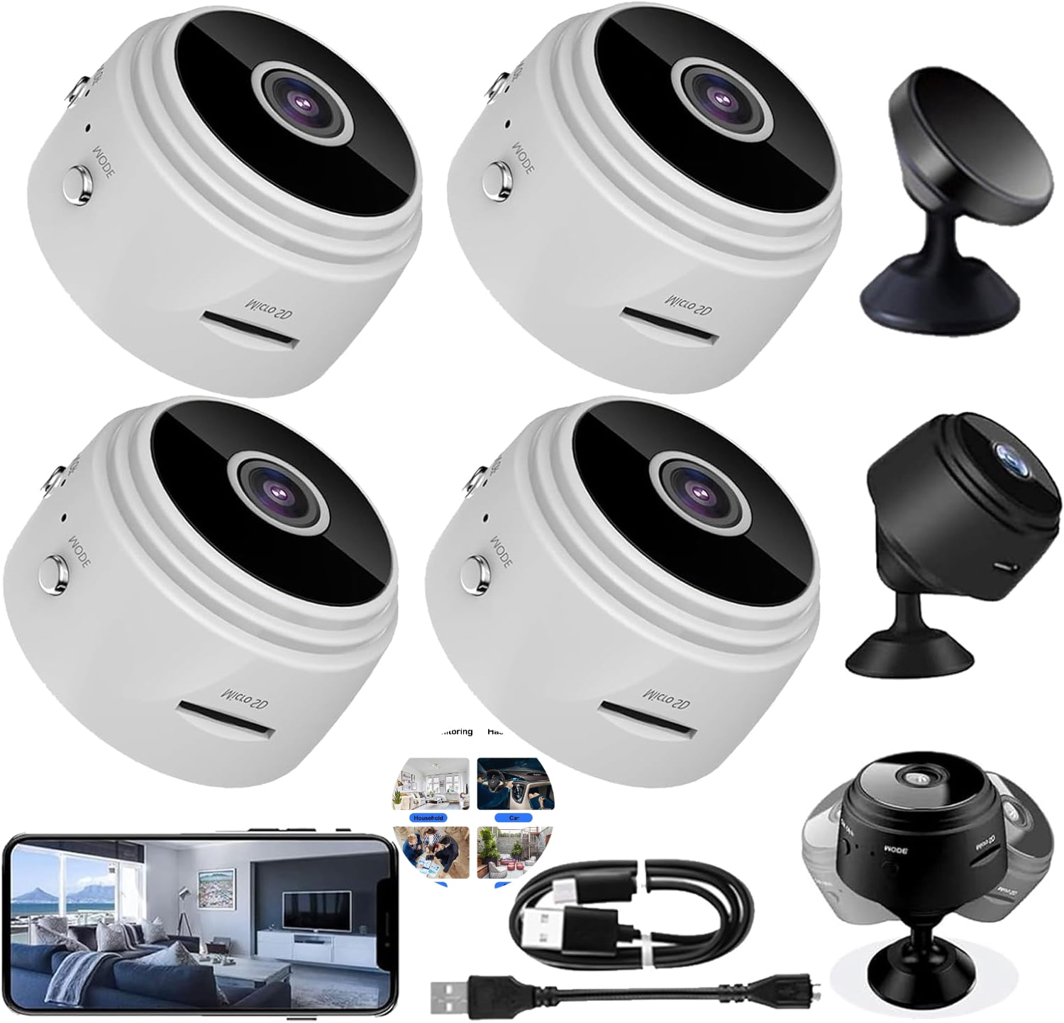 Secret Scope Camera, 2025 New Magnetic Mini Security Cameras, Secret ...