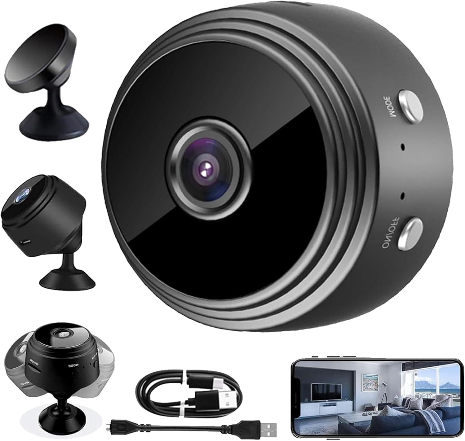 Secret Scope Camera, 2025 New Magnetic Mini Security Cameras, Secret ...