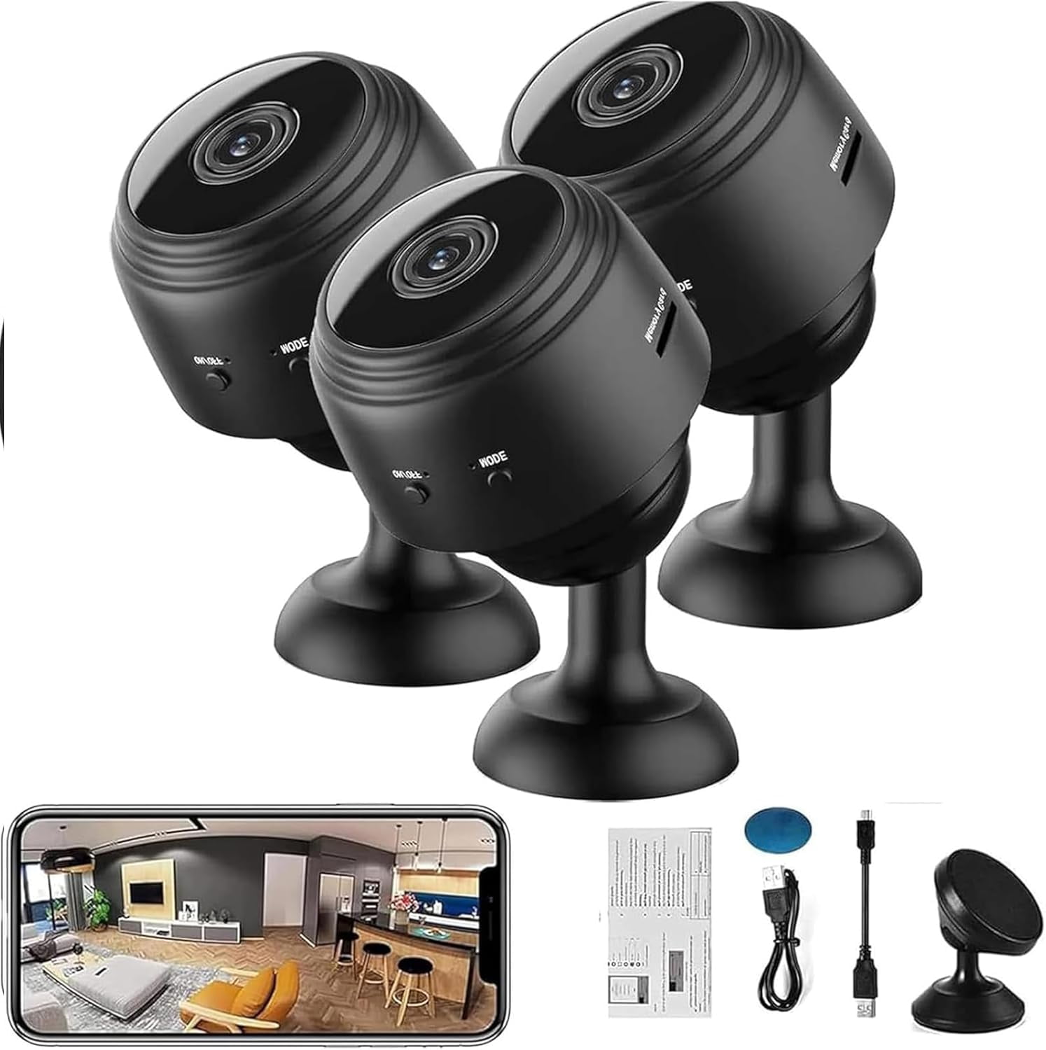 Secret Scope Security Camera, 2025 New Mini Wire-Free Monitor with ...