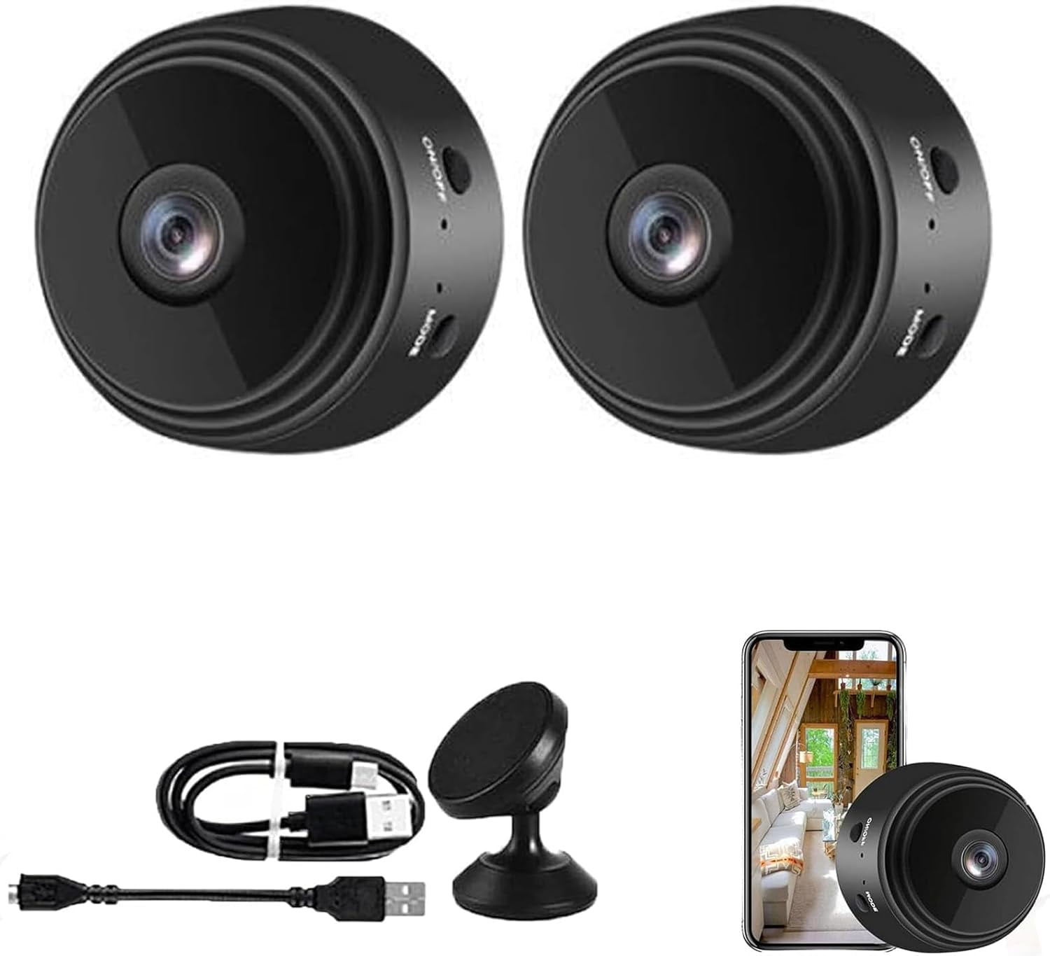 Secret Scope Security Camera, Mini Wireless 1080p HD WiFi Camera with ...